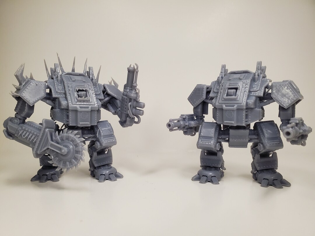 Helldiver's 2 Automaton Hulk Bruser and Scorcher Miniatures Pack - Etsy
