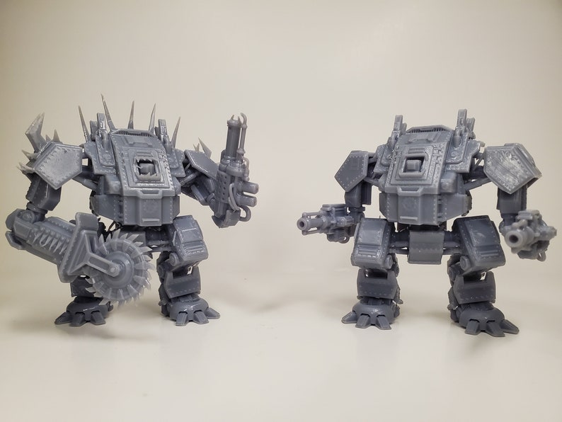 Helldiver's 2 Automaton Hulk Bruser and Scorcher Miniatures Pack - Etsy