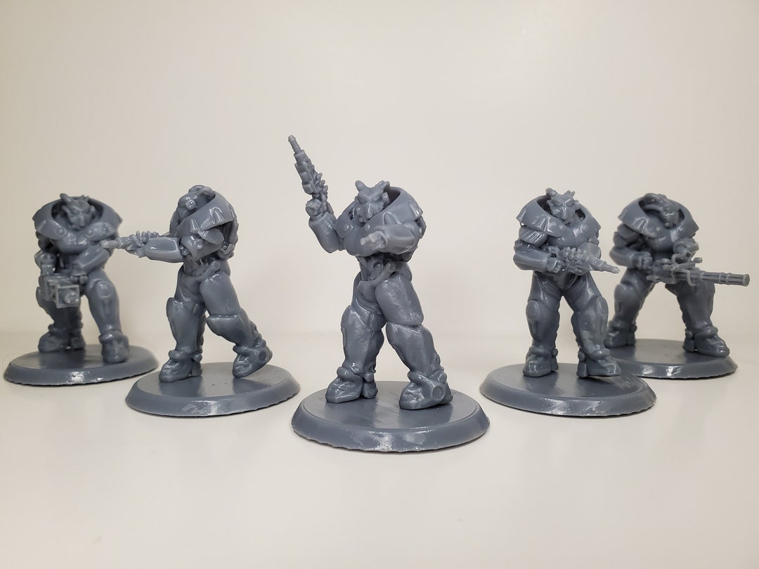 Fallout Enclave Power Armor Trooper Miniatures - Etsy