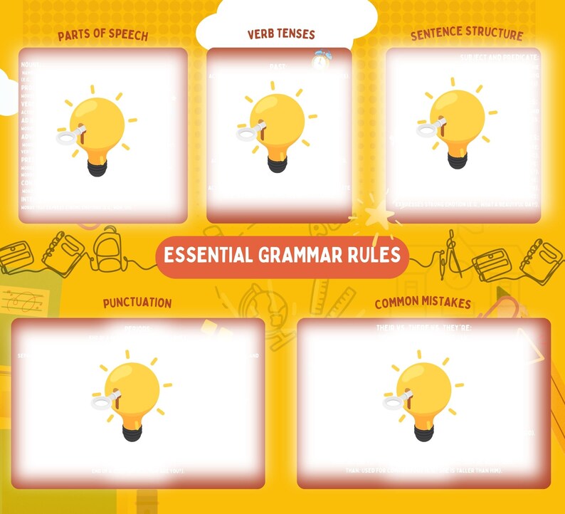 ESSENTIAL GRAMMAR RULES - Etsy