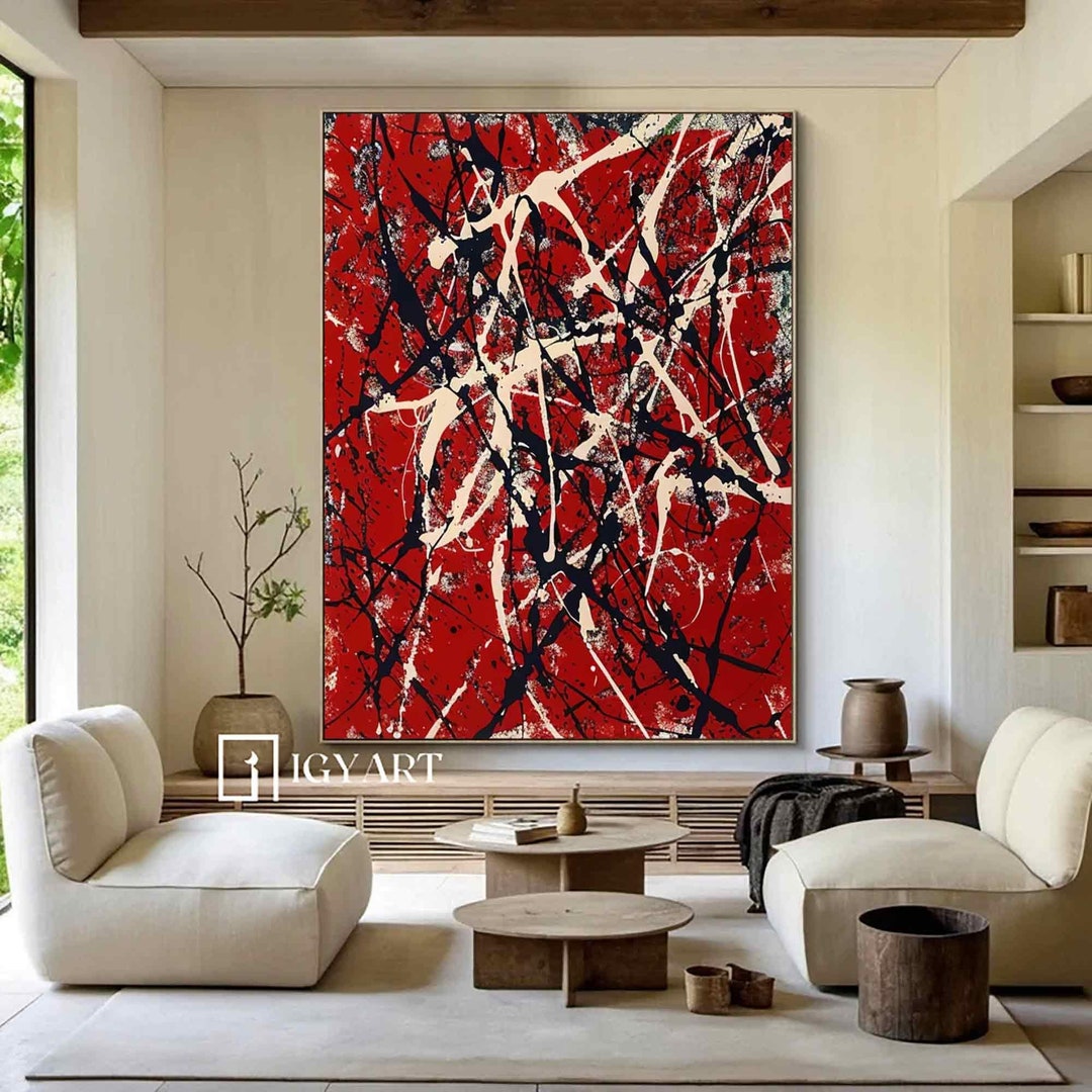 Jackson Pollock Style Painting Jackson Pollock Style Abstract Painting ...