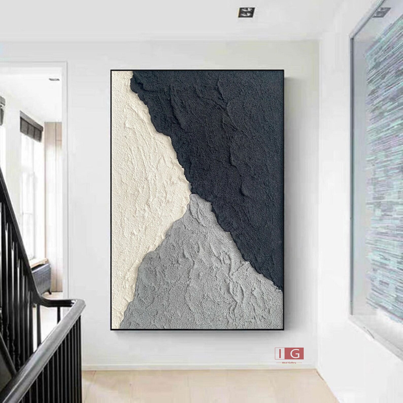 Navy Blue Painting Dark Blue Abstract Painting Blue Textured - Etsy