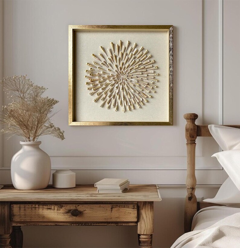 Golden Conch Shell Painting: Coastal Wall Art - Etsy