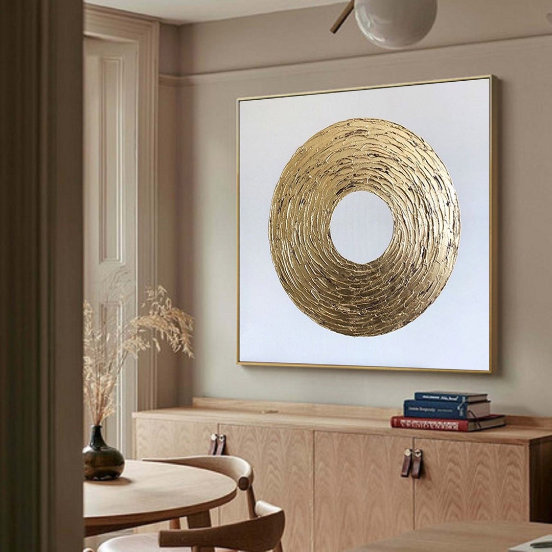Gold Textured Wall Art Gold and White Painting Gold Wall Art Gold and ...
