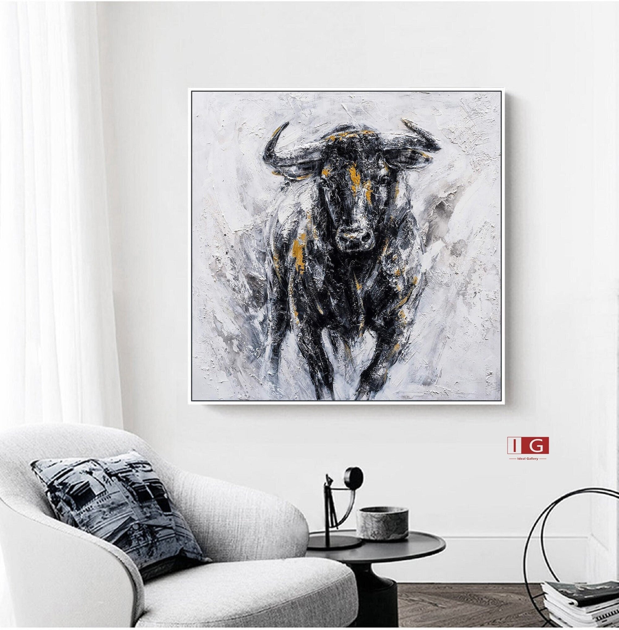 Abstract Bull Art