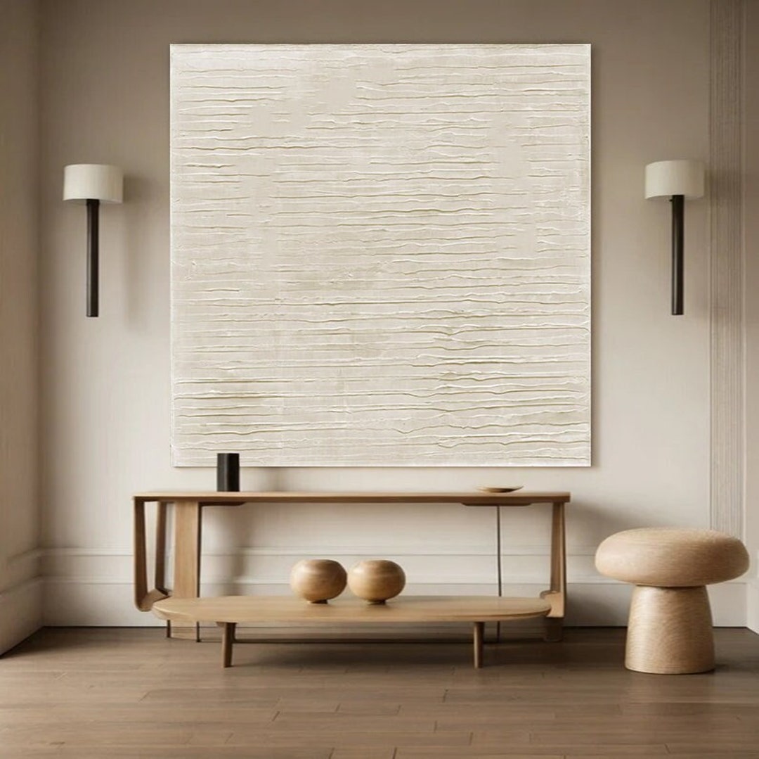 Beige Wabi Sabi Wall Art Beige Wall Art Beige Textured Wall Art Beige ...
