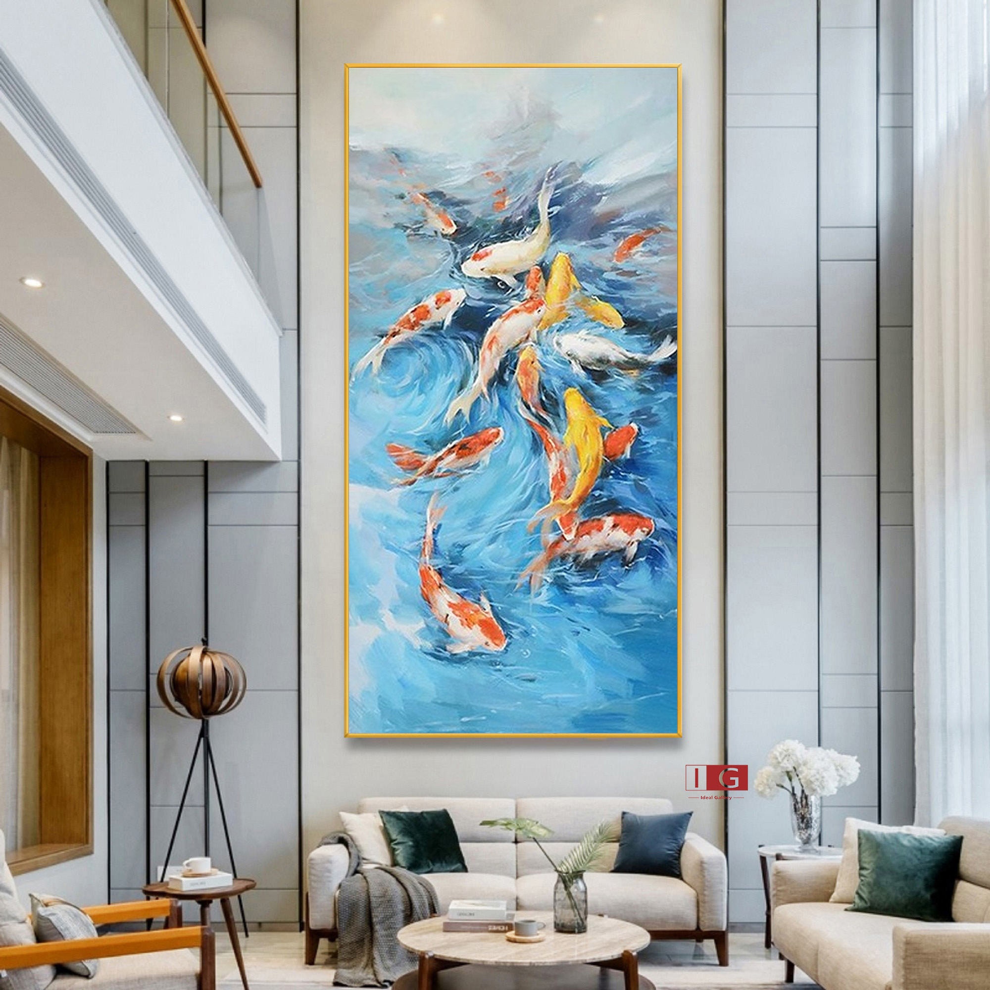 Fish Painting Color Fish Painting Fish Abstract Painting Fish - Etsy UK