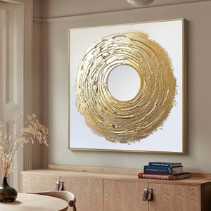 Gold Textured Wall Art Gold Abstract Art Gold and White Abstract Art ...