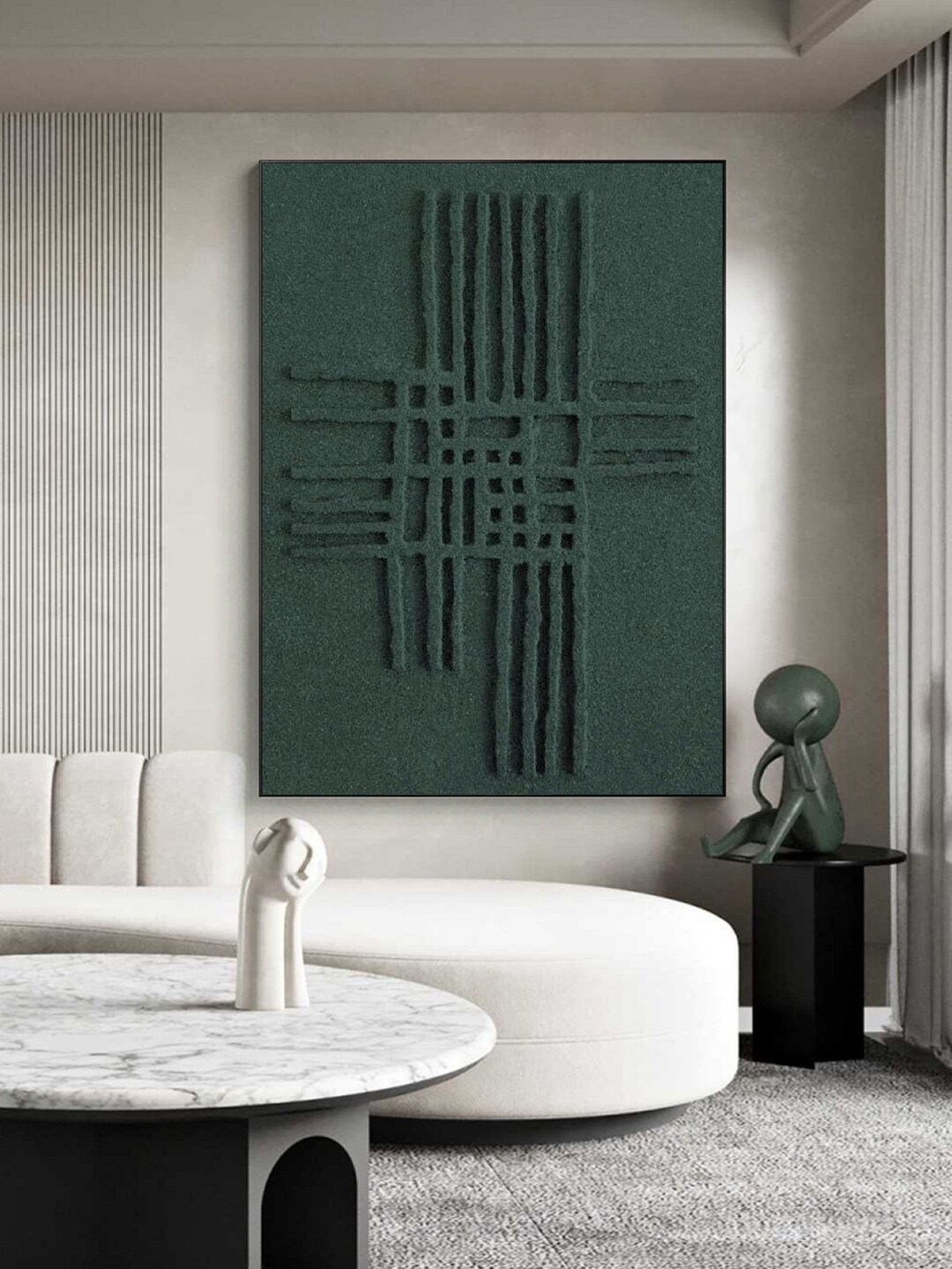 Green Texture Wall Art Green Texture Canvas Art Halcyon Green 3D ...