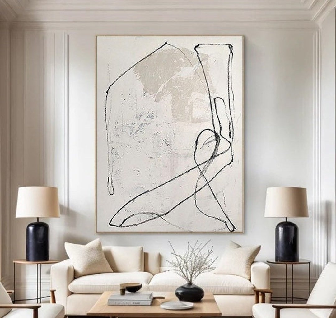 Beige Wabi-sabi Wall Art Beige Minimalist Art Beige Wall Decor Textured ...