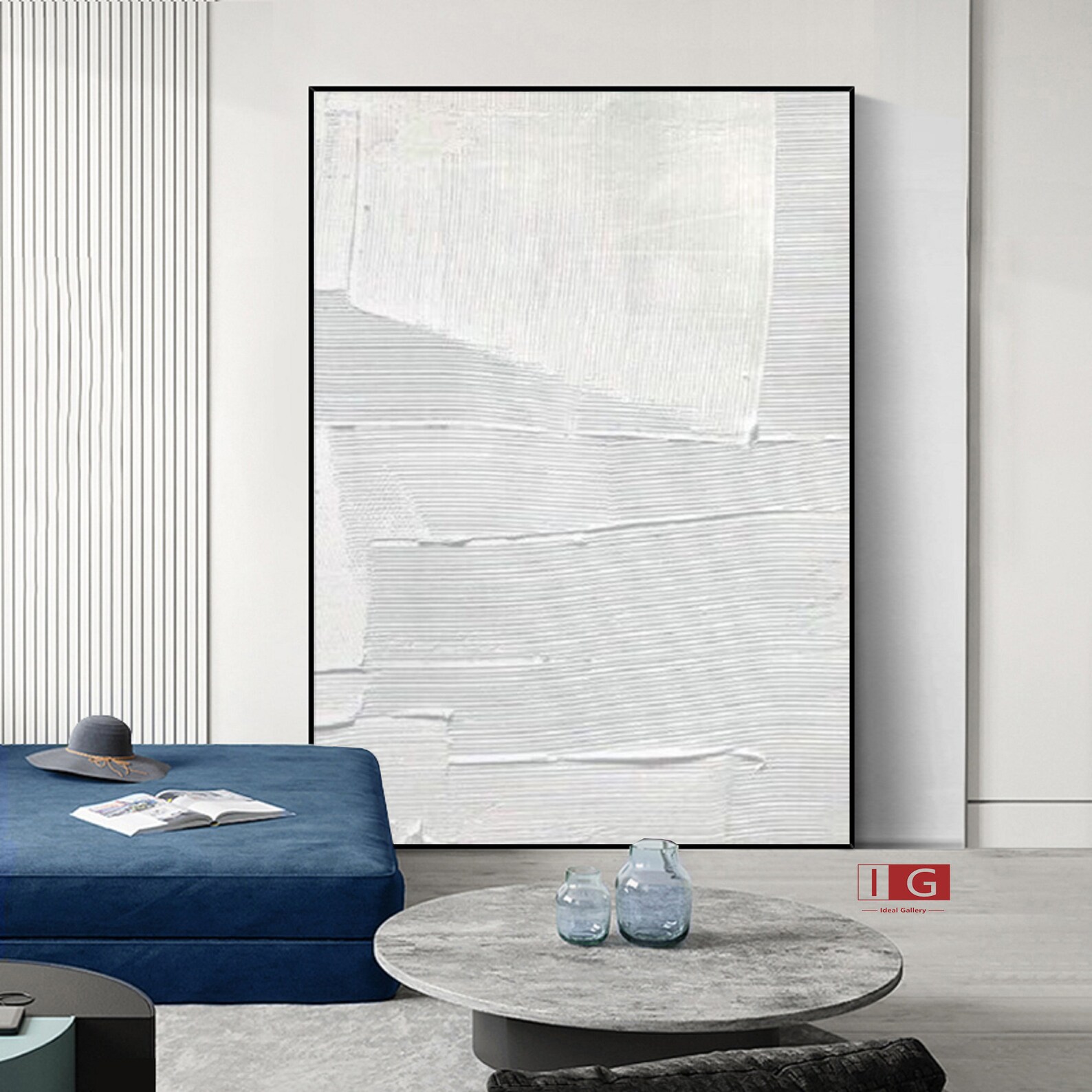 White Textured Art White Wall Art White 3D Wall Art Large - Etsy