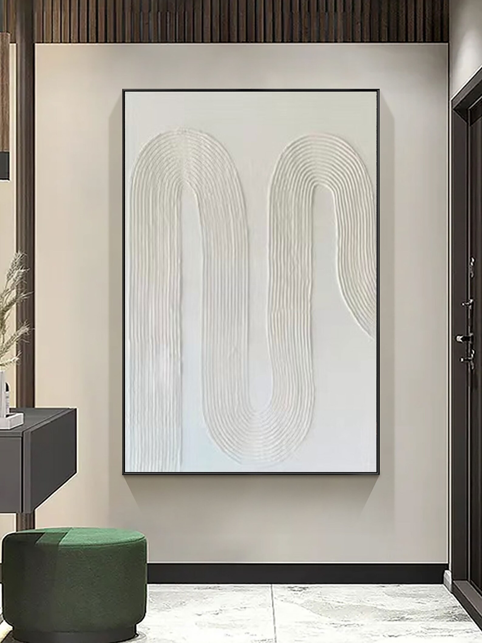 White Textured Wall Art Large White Abstract Painting White - Etsy