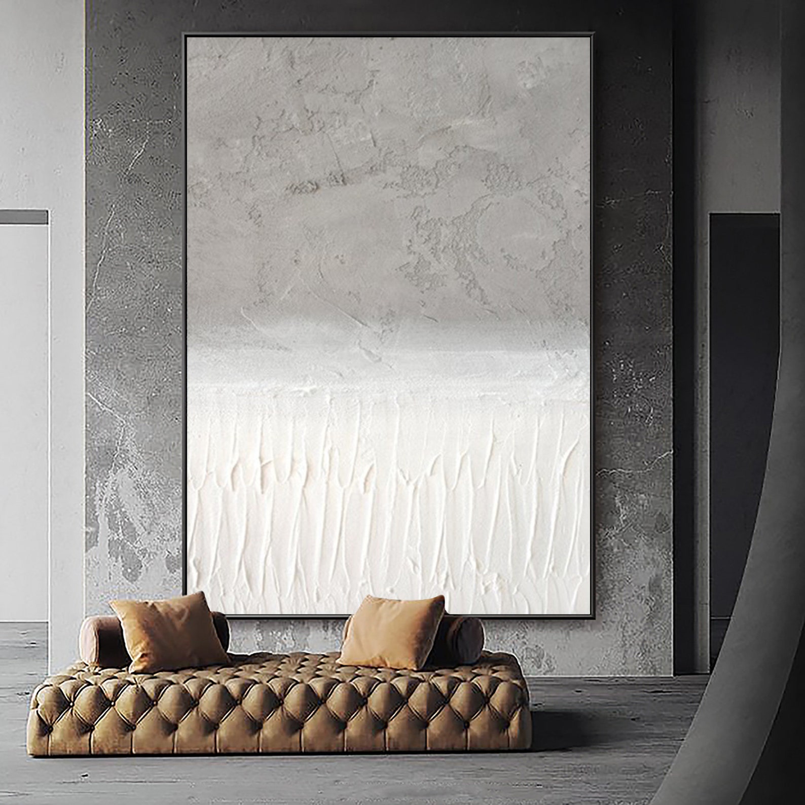 Grey and White Abstract Art Grey and White Wall Art Grey and - Etsy