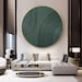 Green Circle Canvas Art Green Circle Minimalist Art Green Textured Wall ...