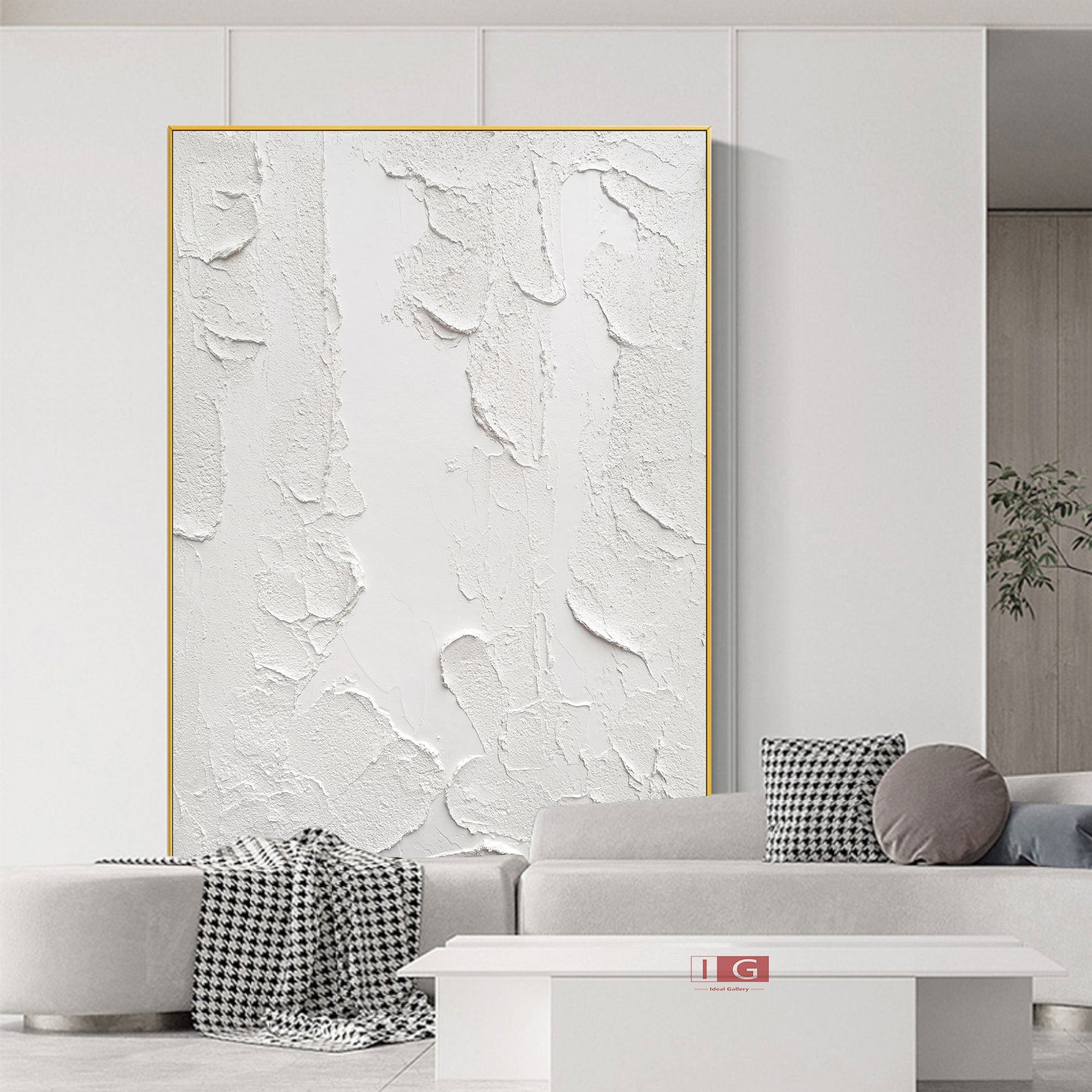 Weiße strukturierte Wand kunst weiß abstrakte Malerei weiße | Etsy