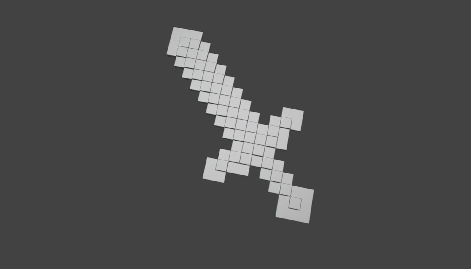 Minecraft Sword Stl File Etsy