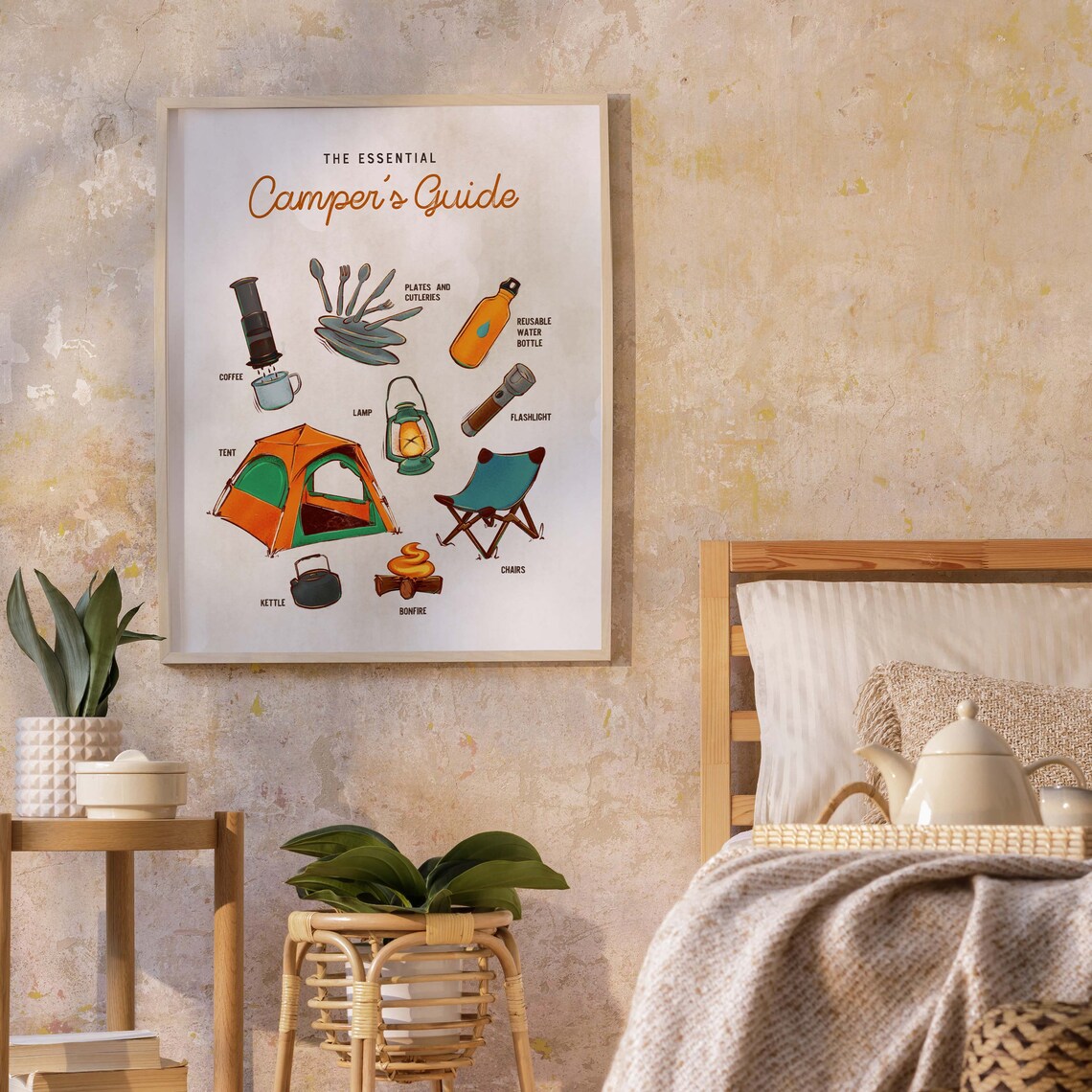 The Essential Camper's Guide Camping Essentials Guide to Camp Poster - Etsy