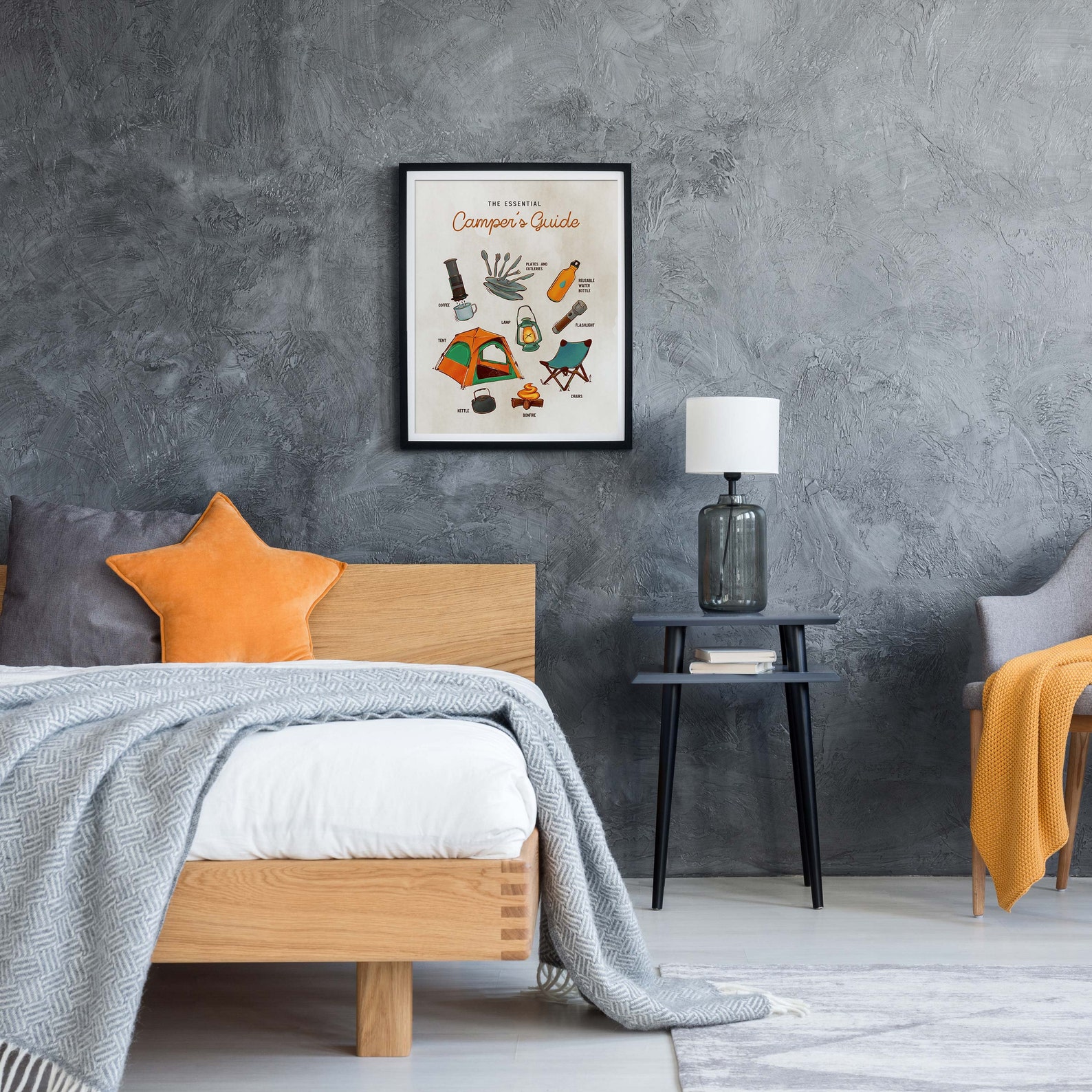 The Essential Camper's Guide Camping Essentials Guide to Camp Poster - Etsy