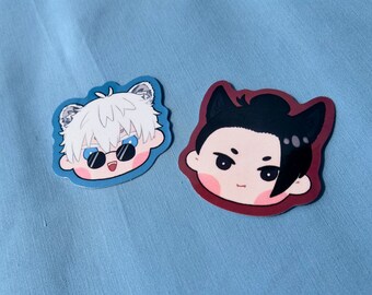 Gojo Cat Sticker - Etsy