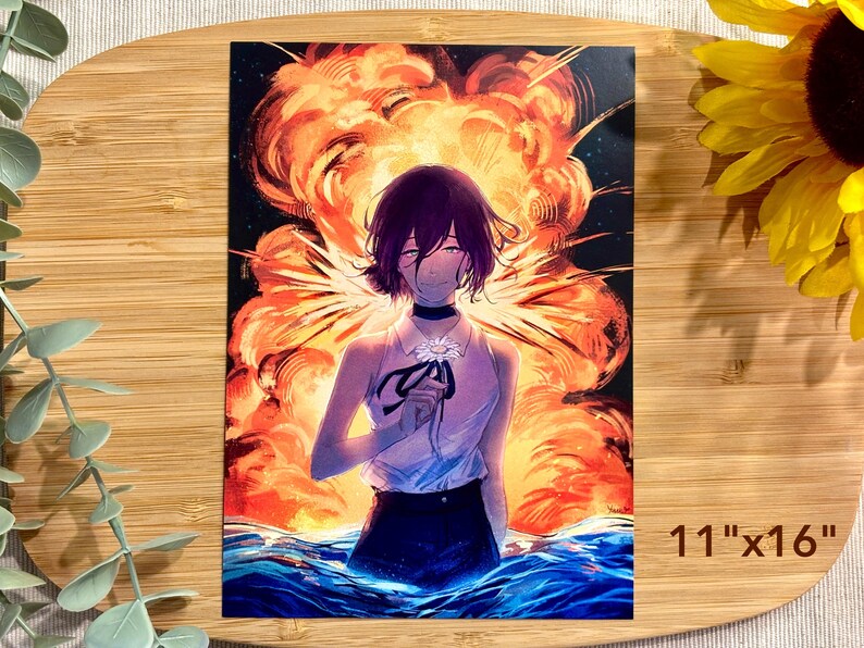 Reze - CSM Anime Girl Art Print 11"x16" - Etsy