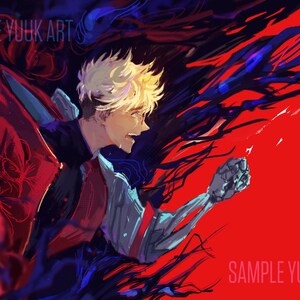 Vash Keep on Running - Anime Boy Artprint 5"x7" - Etsy
