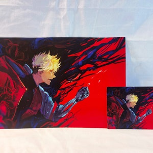 Vash Keep on Running Anime Boy Artprint 5x7 - Etsy