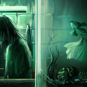 Satosugu Beta Fish - Anime Boys Artprint 11"x17" - Etsy