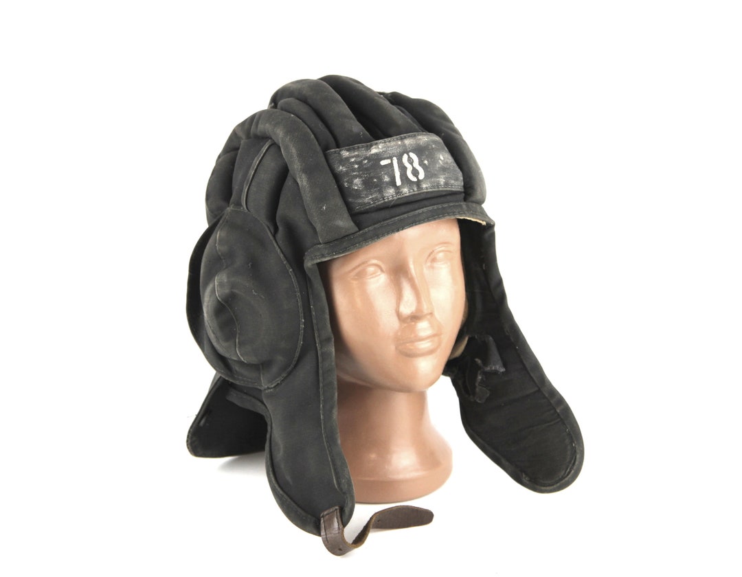 Original Vintage Soviet Union USSR Tanker Tankman Tank Cap Helmet ...
