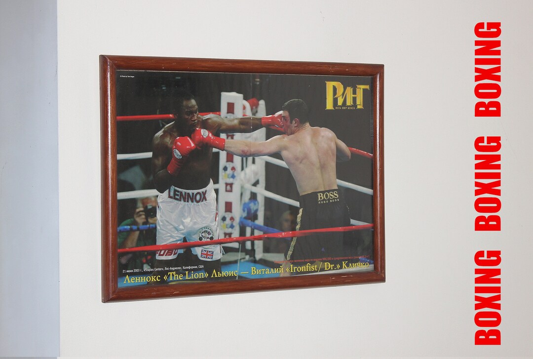 Poster Champion Boxing Boxer Fight Lennox Lewis and Vitali Klitschko ...