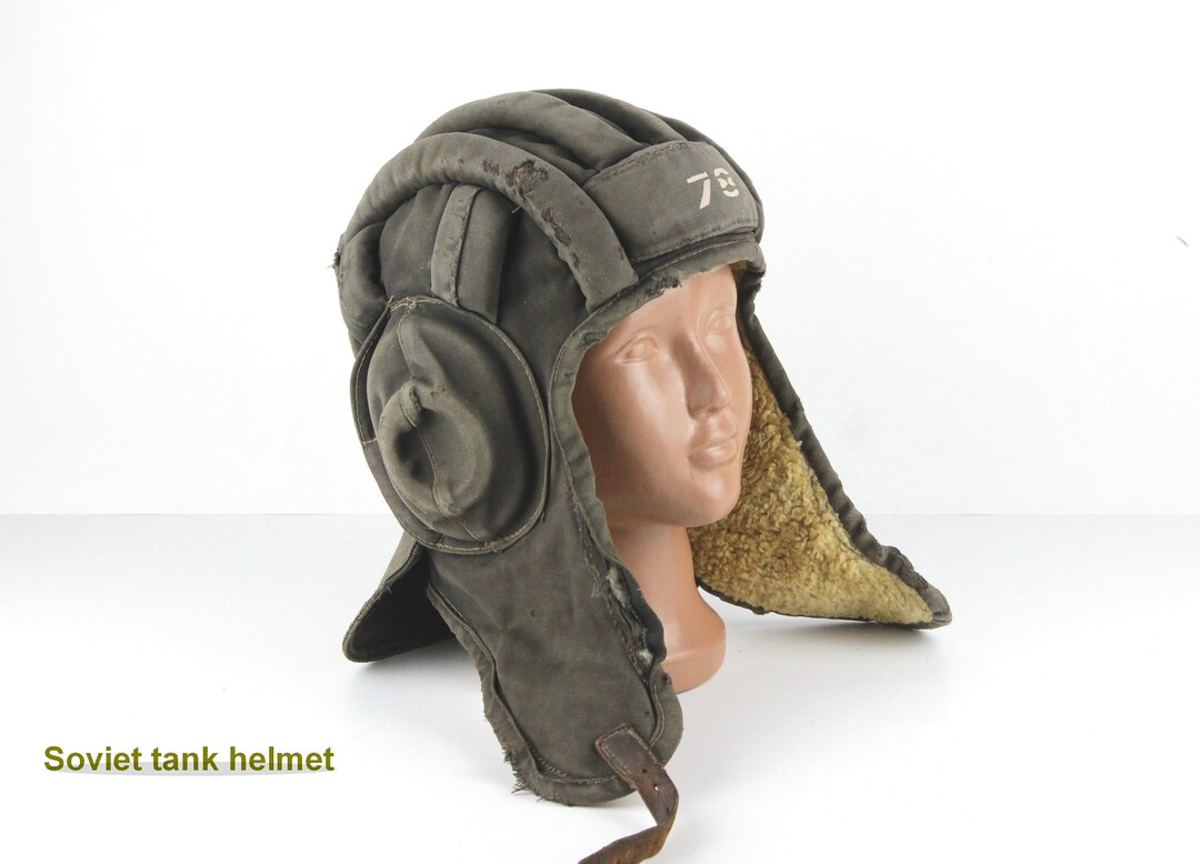 Soviet Tank HELMET winter Tank Soviet Military Outfit - Etsy