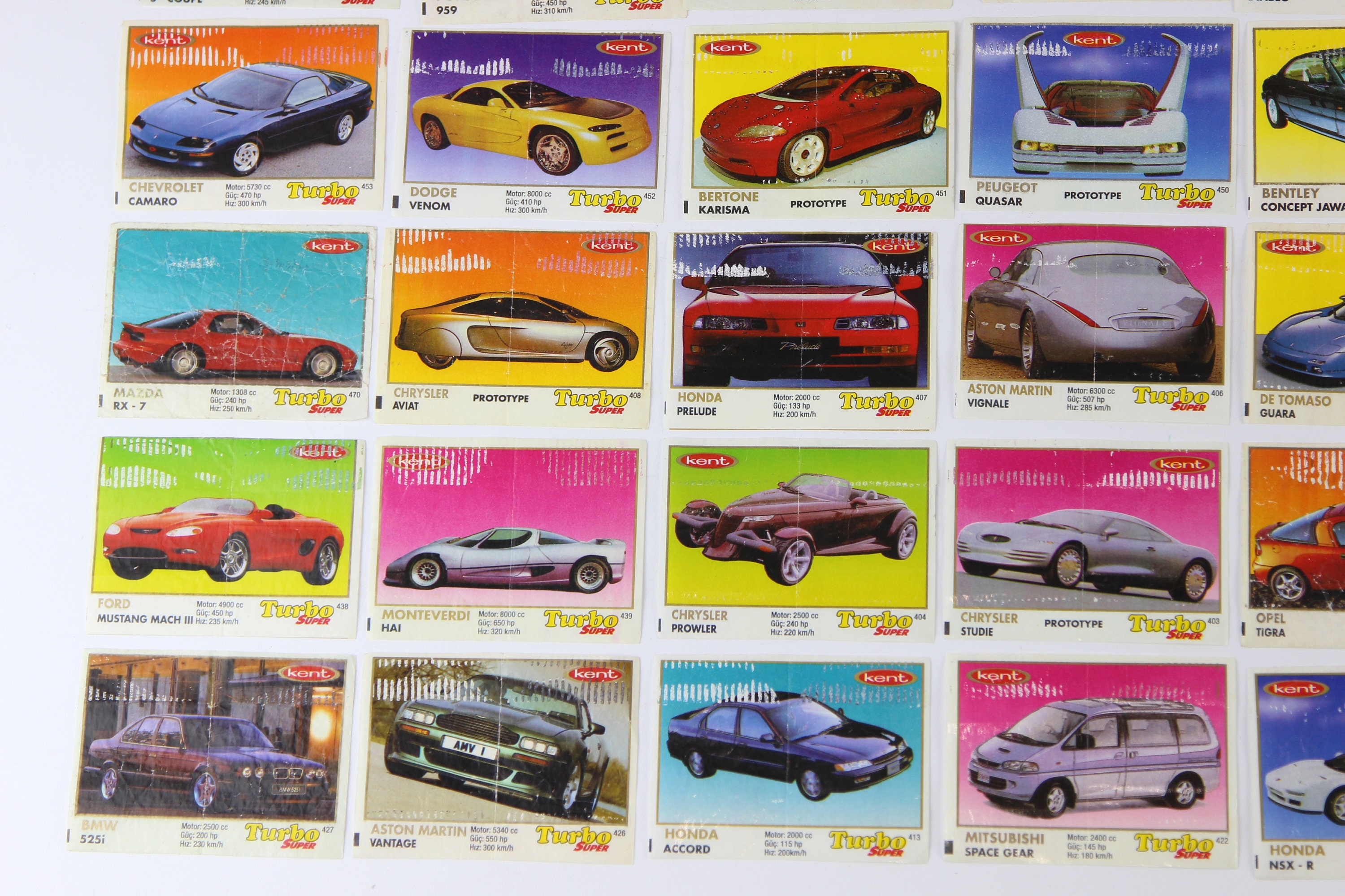 TURBO Gum Classic MIX 63 PCS Bubble Gum Inserts Photo Rare Kent Gida - Etsy