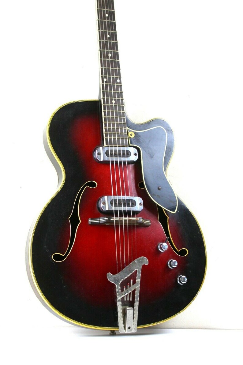 Electric Guitar Bass Semi-acoustic Guitar MUSIMA 1655 6 String - Etsy