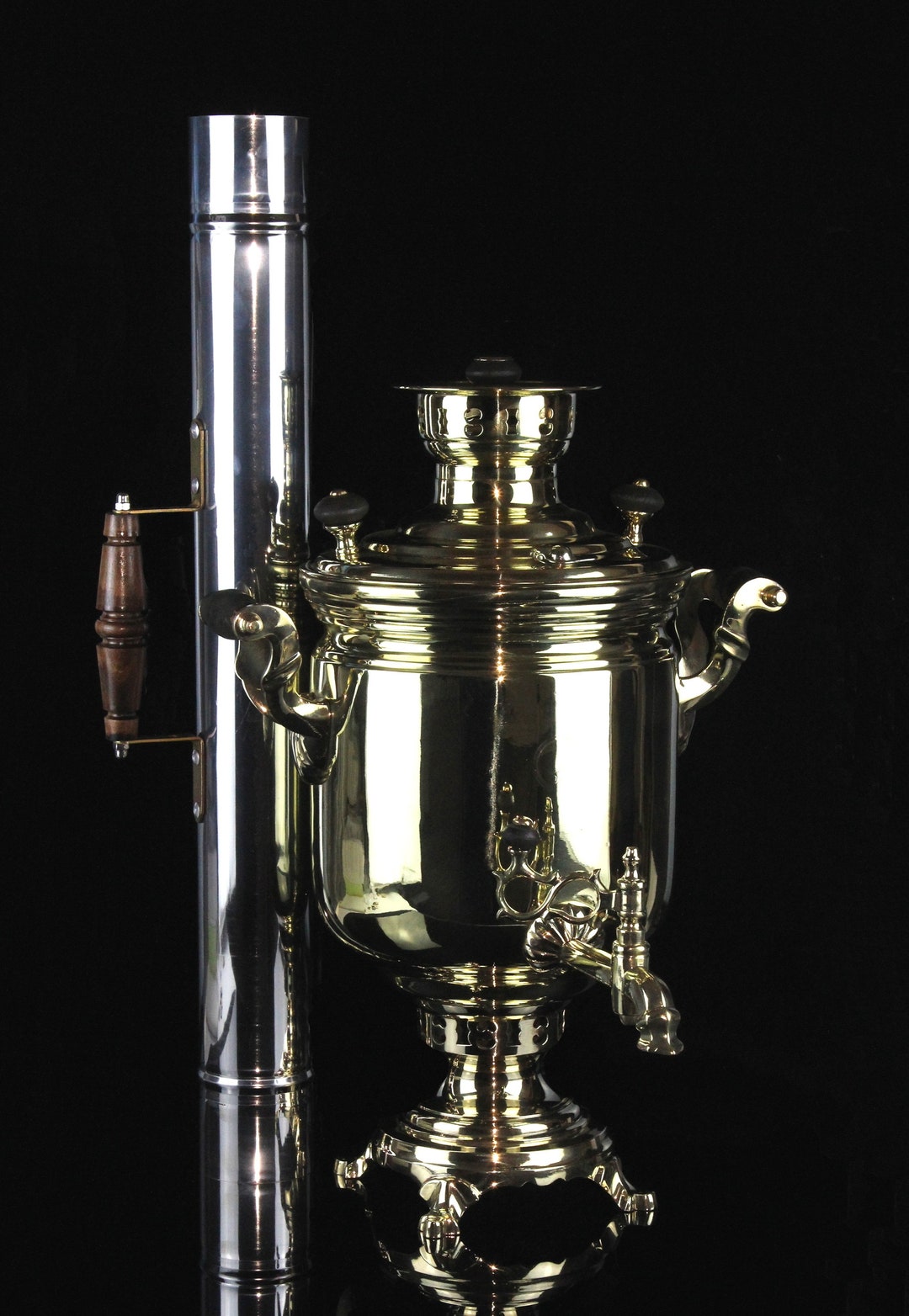 Soviet Samovar on Wood TULA Vintage Samovar on Charcoal Fire Samovar 5 ...