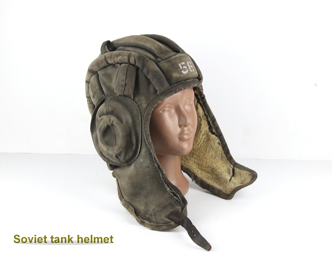Soviet Tank HELMET winter Tank Soviet Military Outfit Original Made in ...
