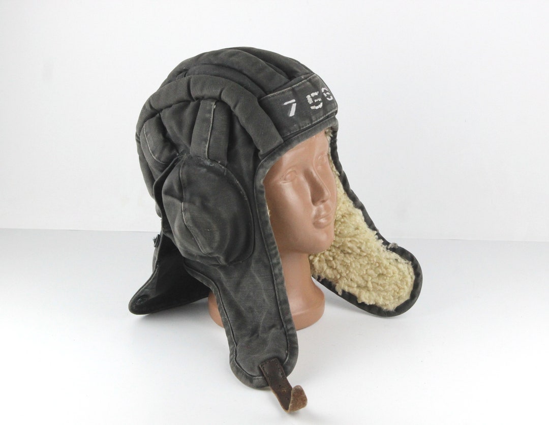 Soviet Tank HELMET winter Tank Soviet Military Outfit Original Made in ...