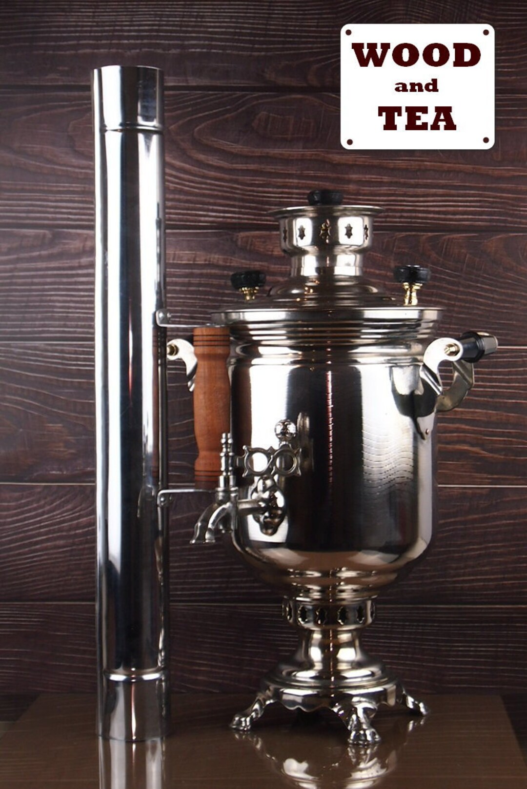 Soviet Samovar on Wood TULA ZSHV Vintage Samovar on Charcoal Fire ...