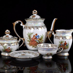 Vintage TEA-SET CHODZIEZ Poland Porcelain Cozy Family - Etsy