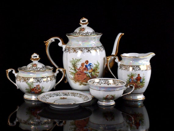 Vintage TEA-SET CHODZIEZ Poland Porcelain Cozy Family - Etsy