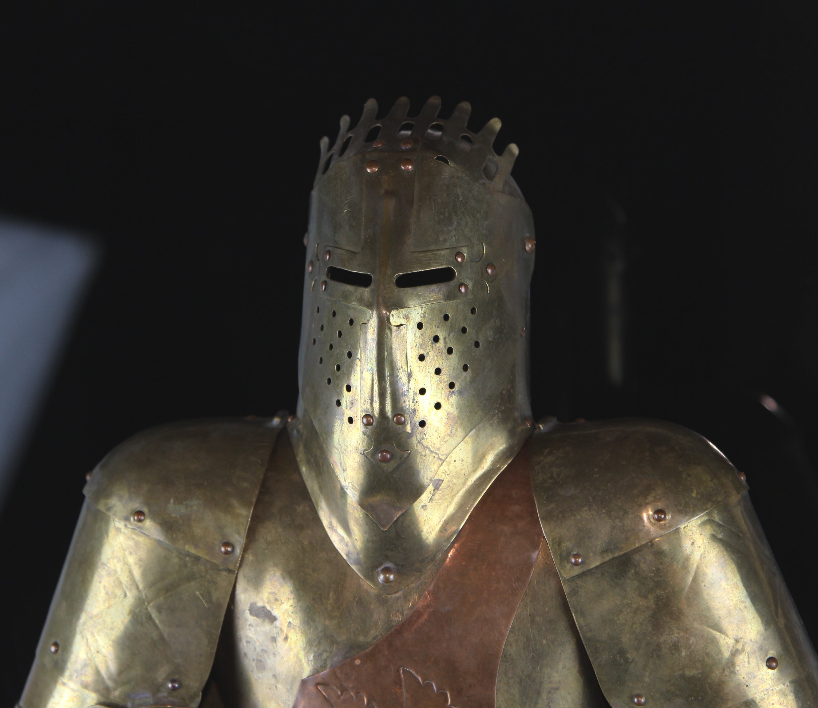 HANDMADE Sculpture Souvenir KNIGHT Material Brass Medieval Knight ...