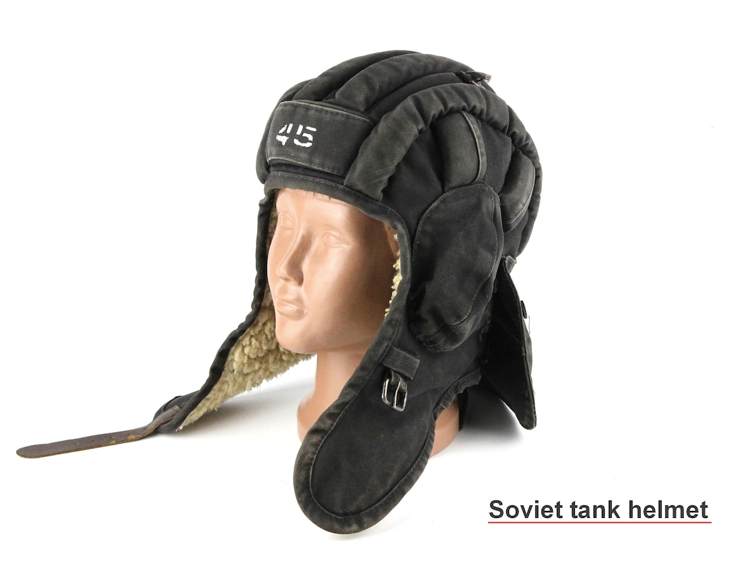 Soviet Tank HELMET winter Tank Soviet Military Outfit Original Made in ...