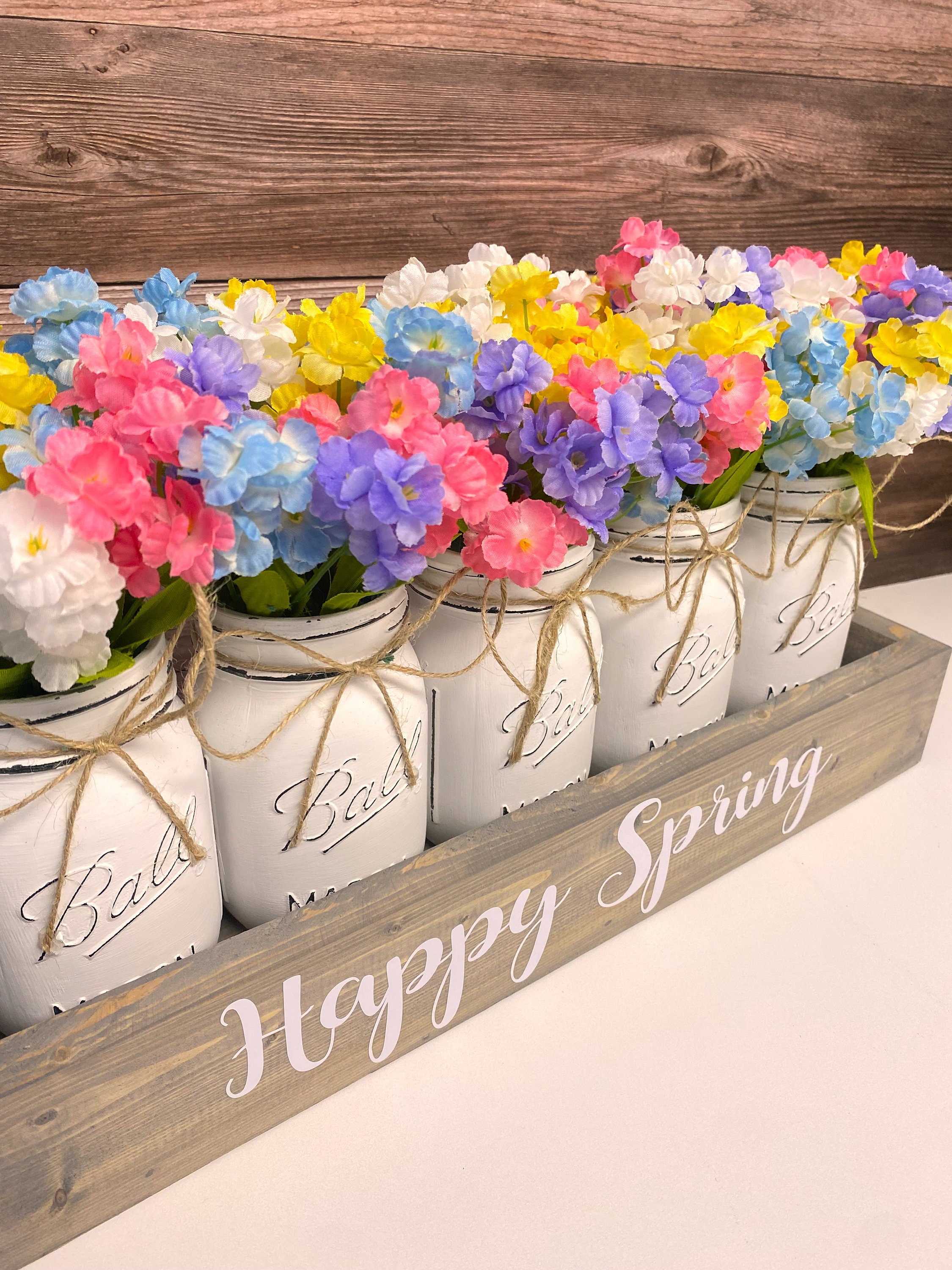 Spring Table Centerpiece Dining Room Table Centerpiece - Etsy
