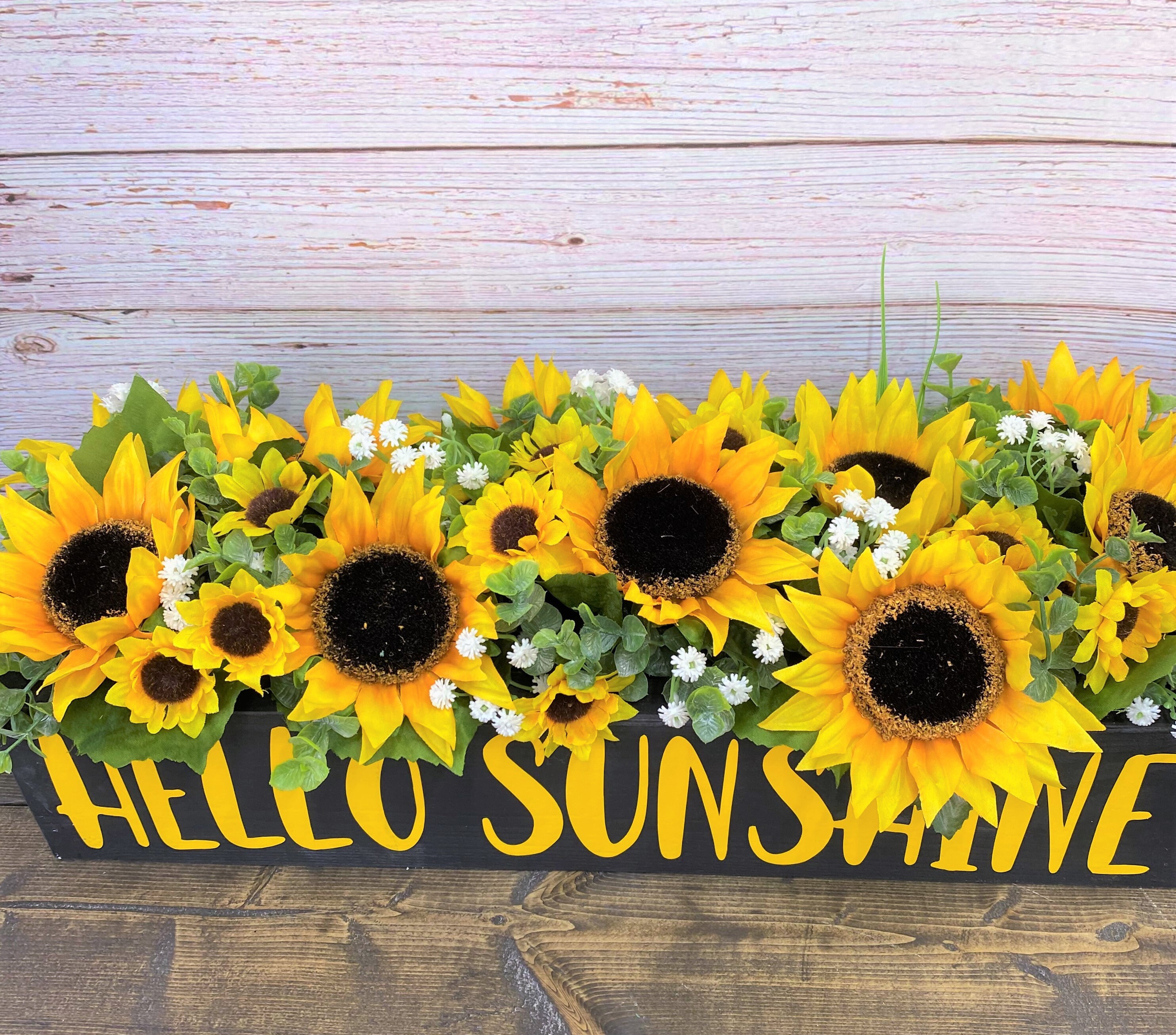 Hello Sunshine With Sunflowers/summer Decor/spring | Etsy