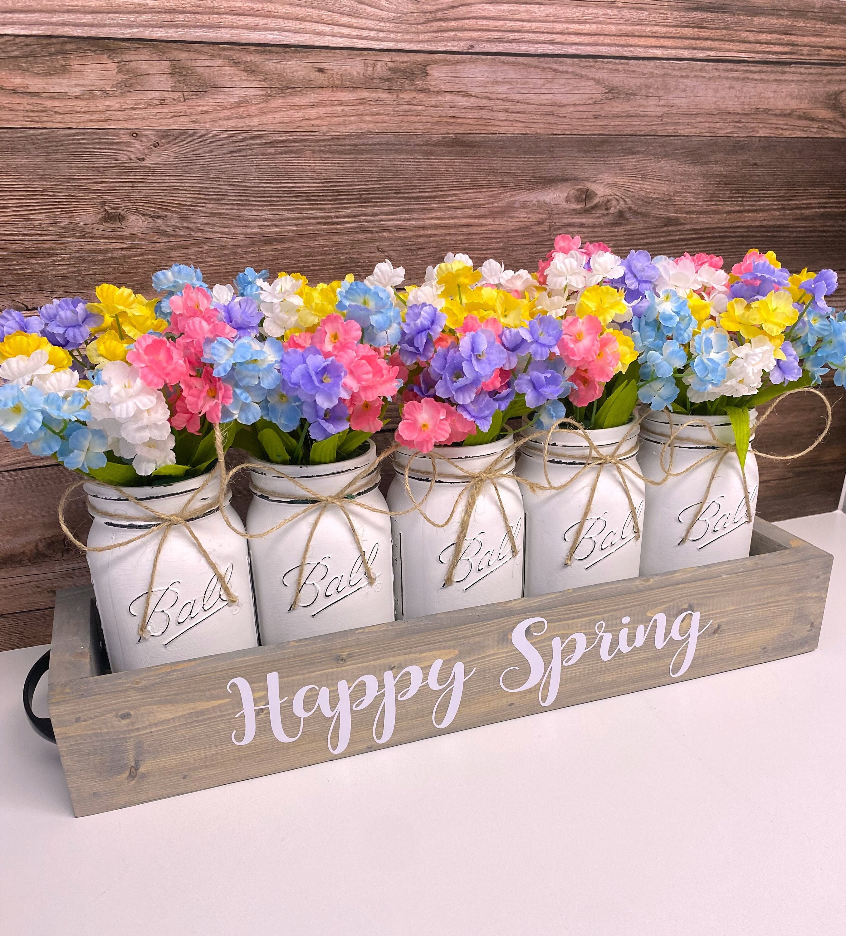 Spring Table Centerpiece Dining Room Table Centerpiece - Etsy