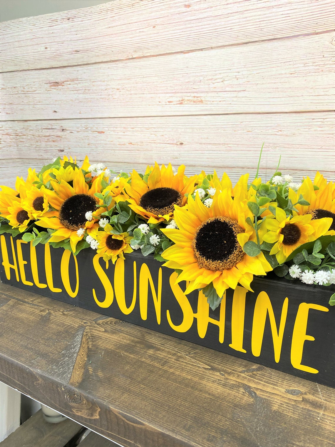 Hello Sunshine With Sunflowers/summer Decor/spring | Etsy