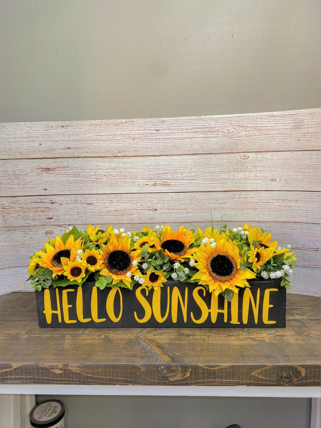 Hello Sunshine With Sunflowers/summer Decor/spring Decor/sunflower ...