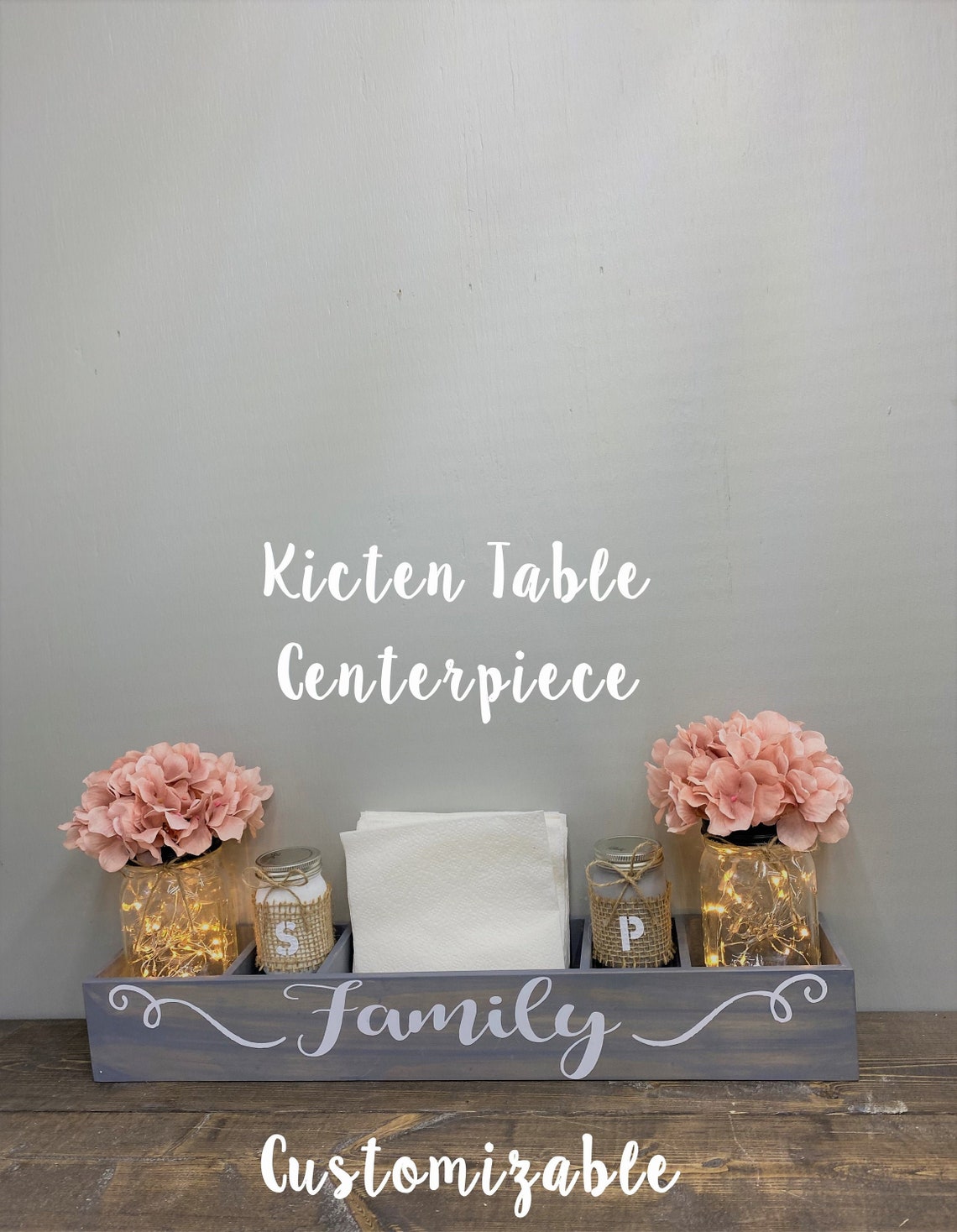 Kitchen Table Decor/Kitchen Island Centerpiece/Dining Room | Etsy