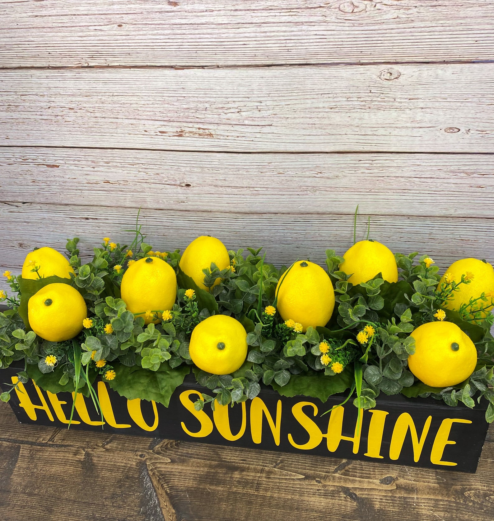Hello Sunshine With Lemons/summer Decor/spring Decor/lemon - Etsy