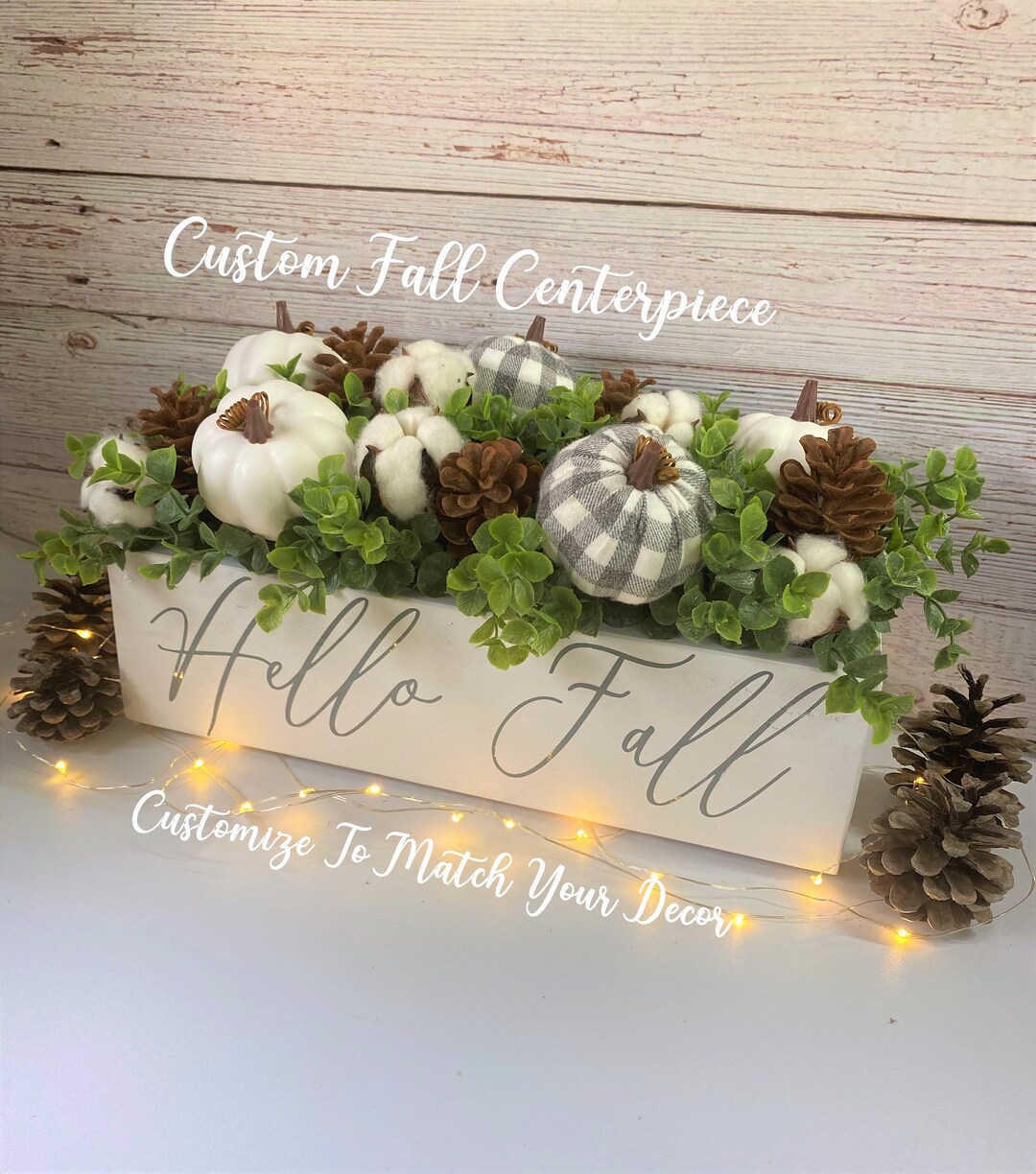 Fall Table Centerpiece/fall Decor/thanksgiving Decor/fall Centerpieces ...