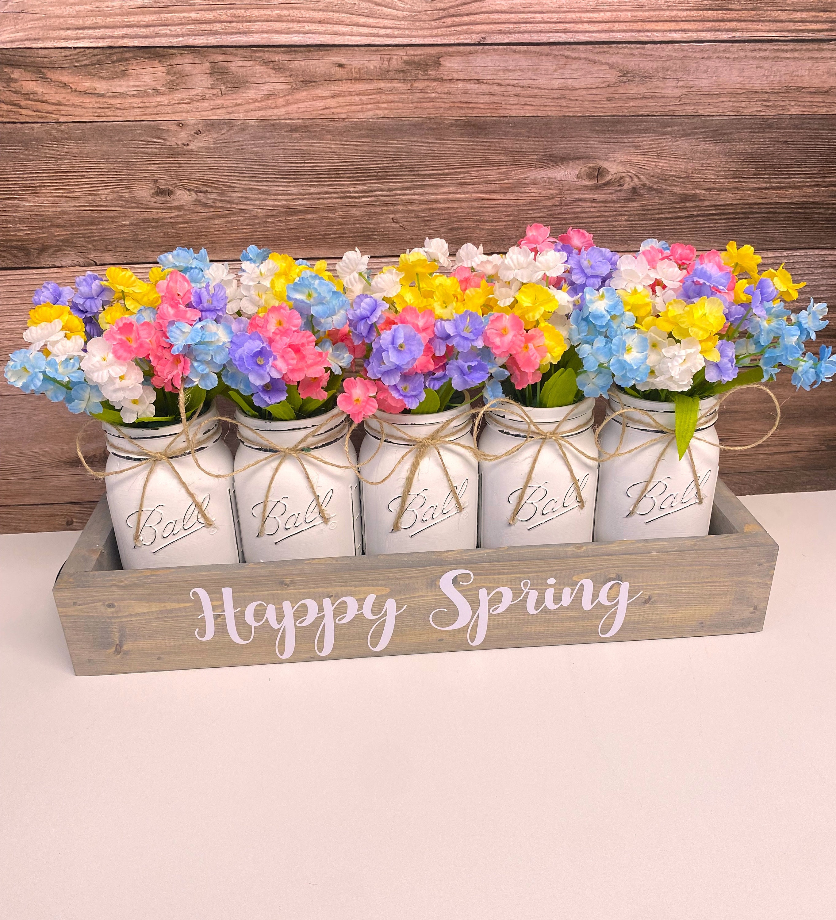 Spring Table Centerpiece Dining Room Table Centerpiece - Etsy