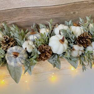 Fall Table Centerpiece: Rustic Farmhouse Buffalo Plaid Decor - Etsy